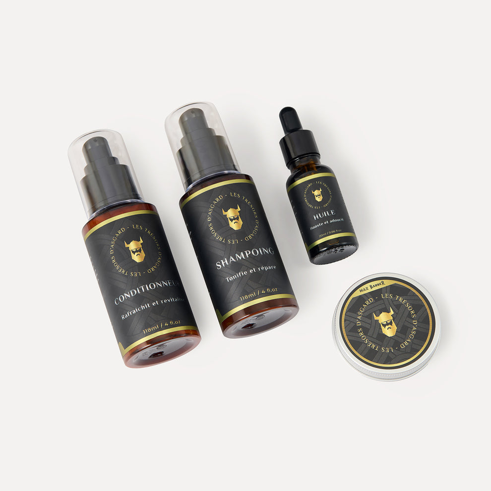 Coffret Soin Barbe Homme Complet 4-en-1 | Les Trésors d'Asgard – Max-Barber